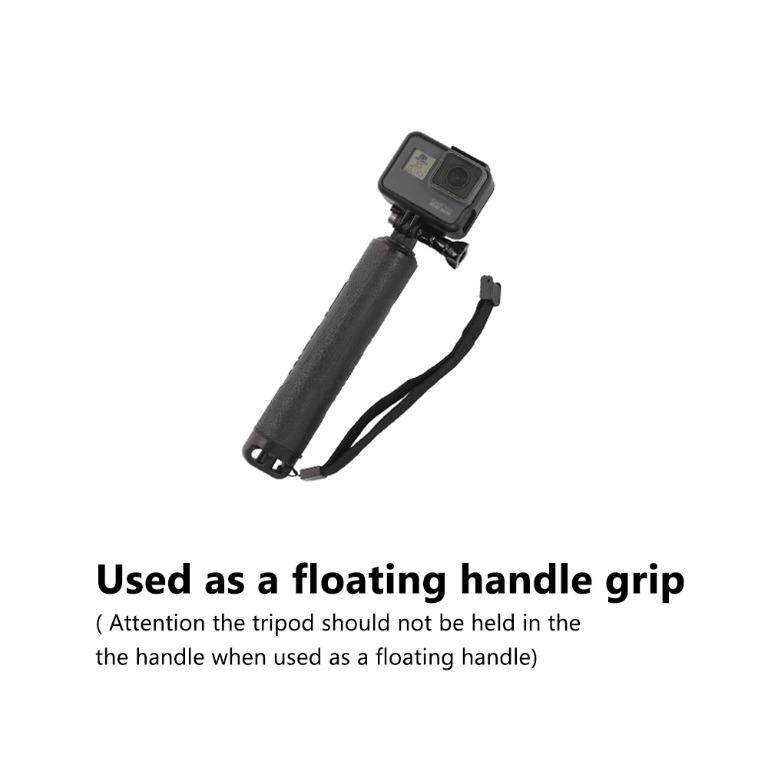 TELESIN Waterproof 3 Way Floating Hand Grip Selfie Stick Tripod Monopod ...