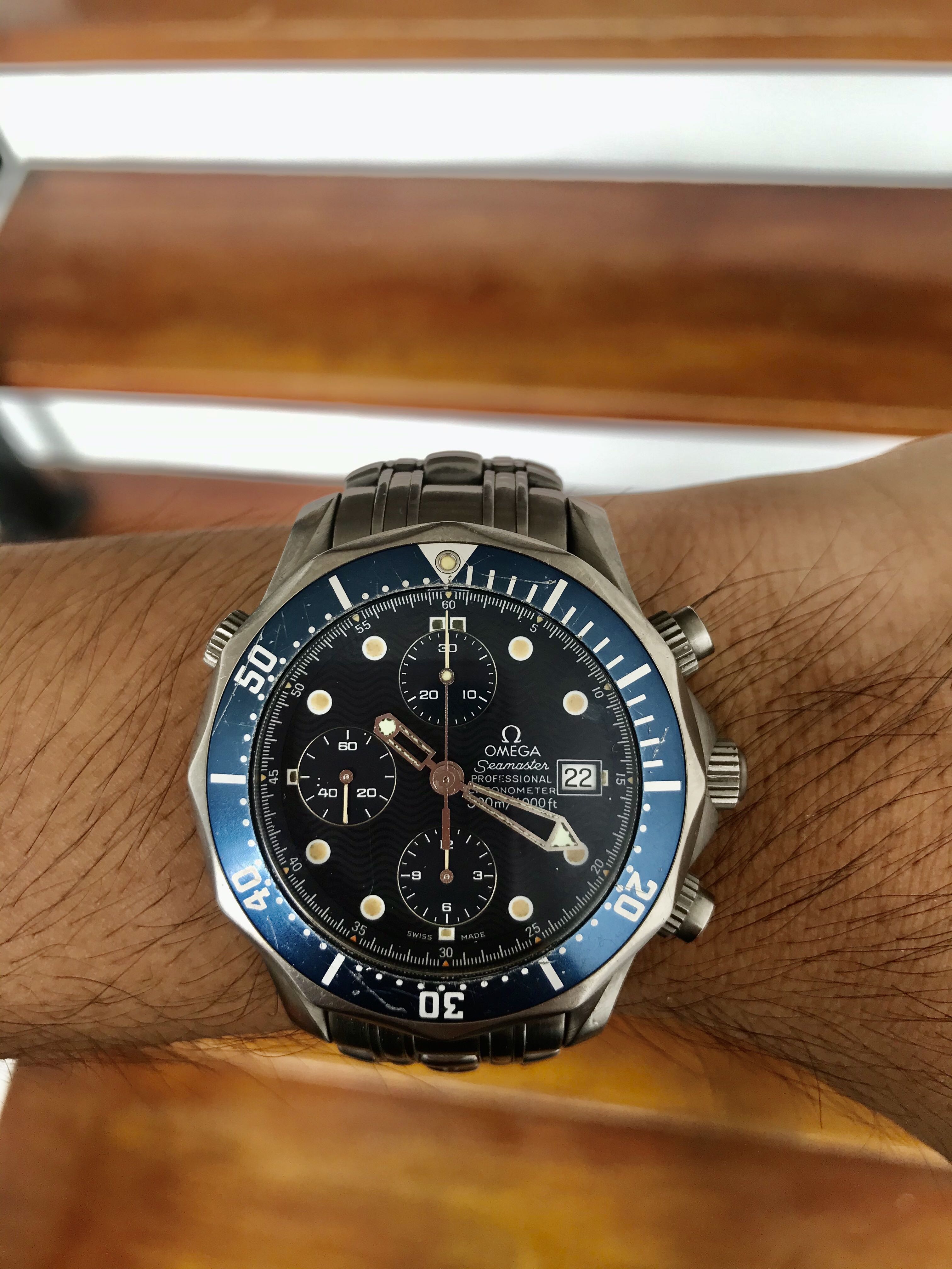 STEAL DEAL! RUSH SALE Titane Omega Seamaster Chronometer Chronograph ...