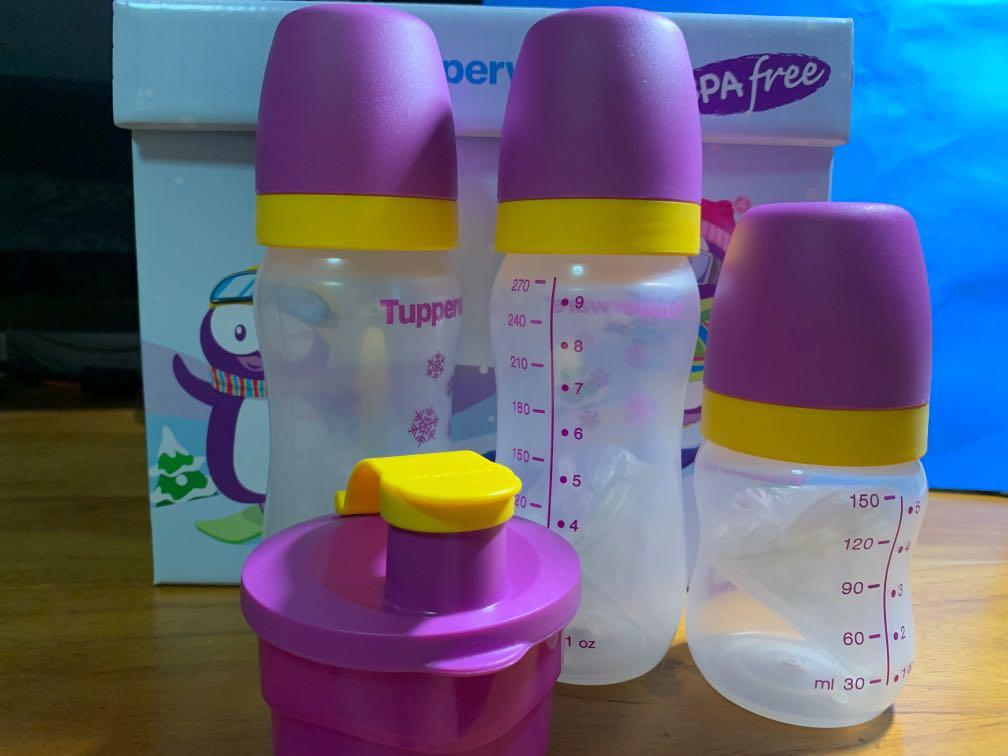 Tupperware Milk Bottle and teats , Babies & Kids, Nursing & Feeding ...