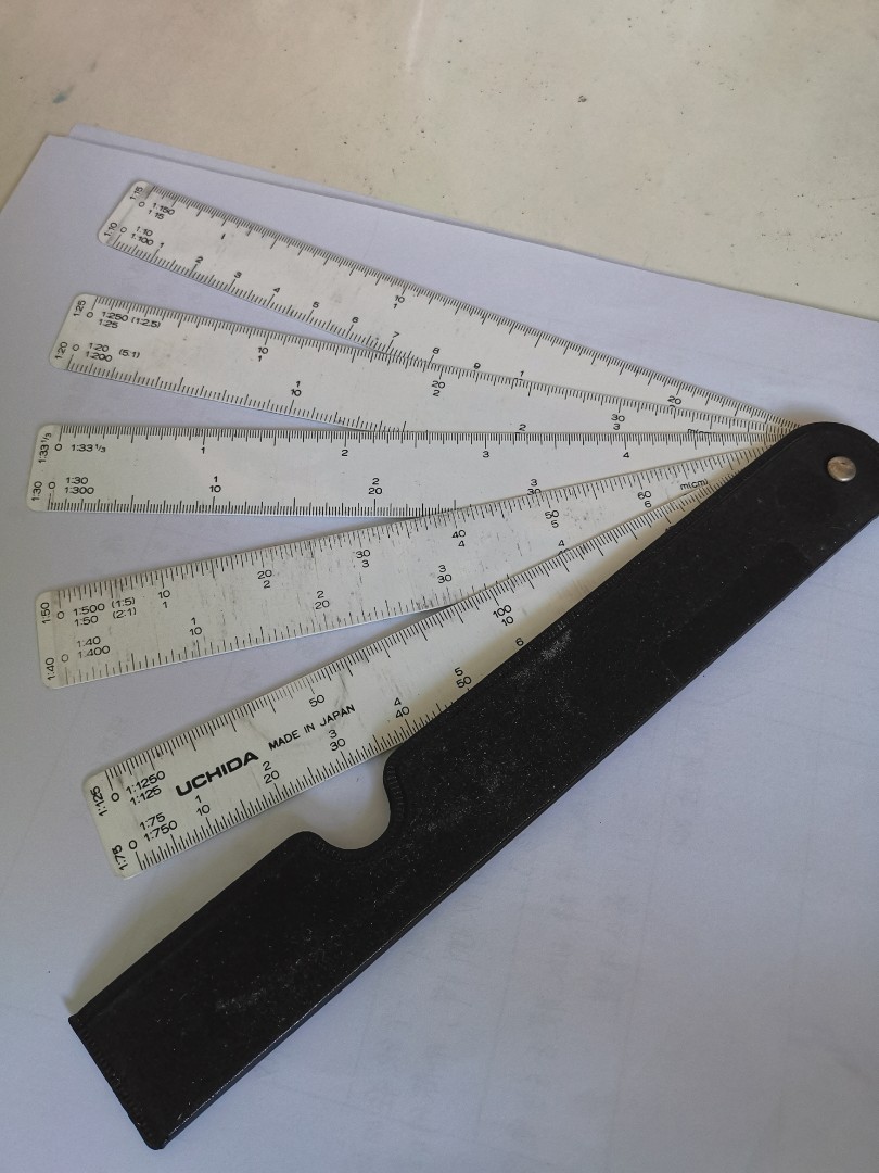 Uchida scale ruler, Hobbies & Toys, Stationery & Craft, Stationery ...