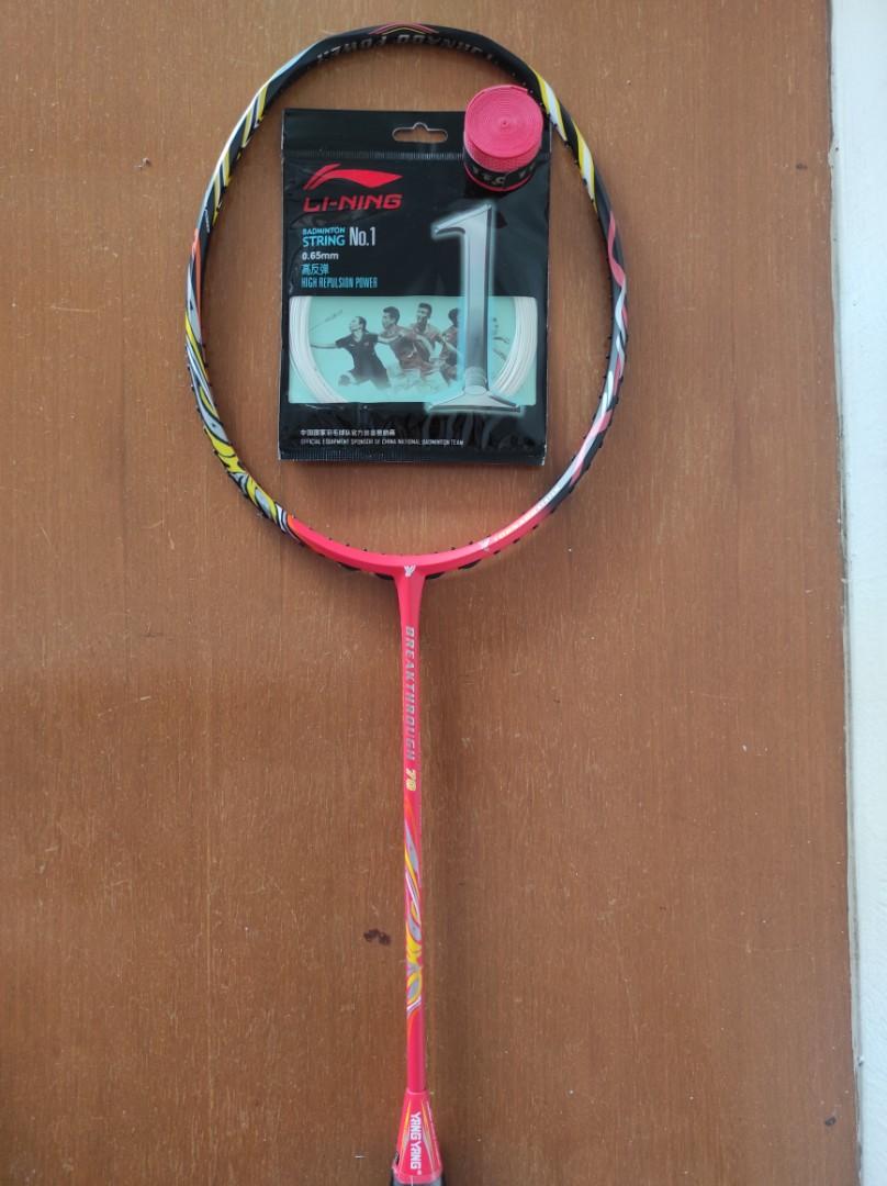 Yang Yang Breakthrough 70 badminton racquet racket, Sports Equipment ...