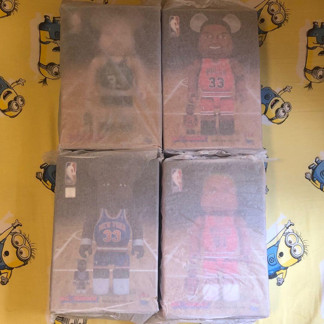 全新未開封 MEDICOM TOY BEARBRICK NBA 球星 Rodman pippen larry bird Ewing 100% ...