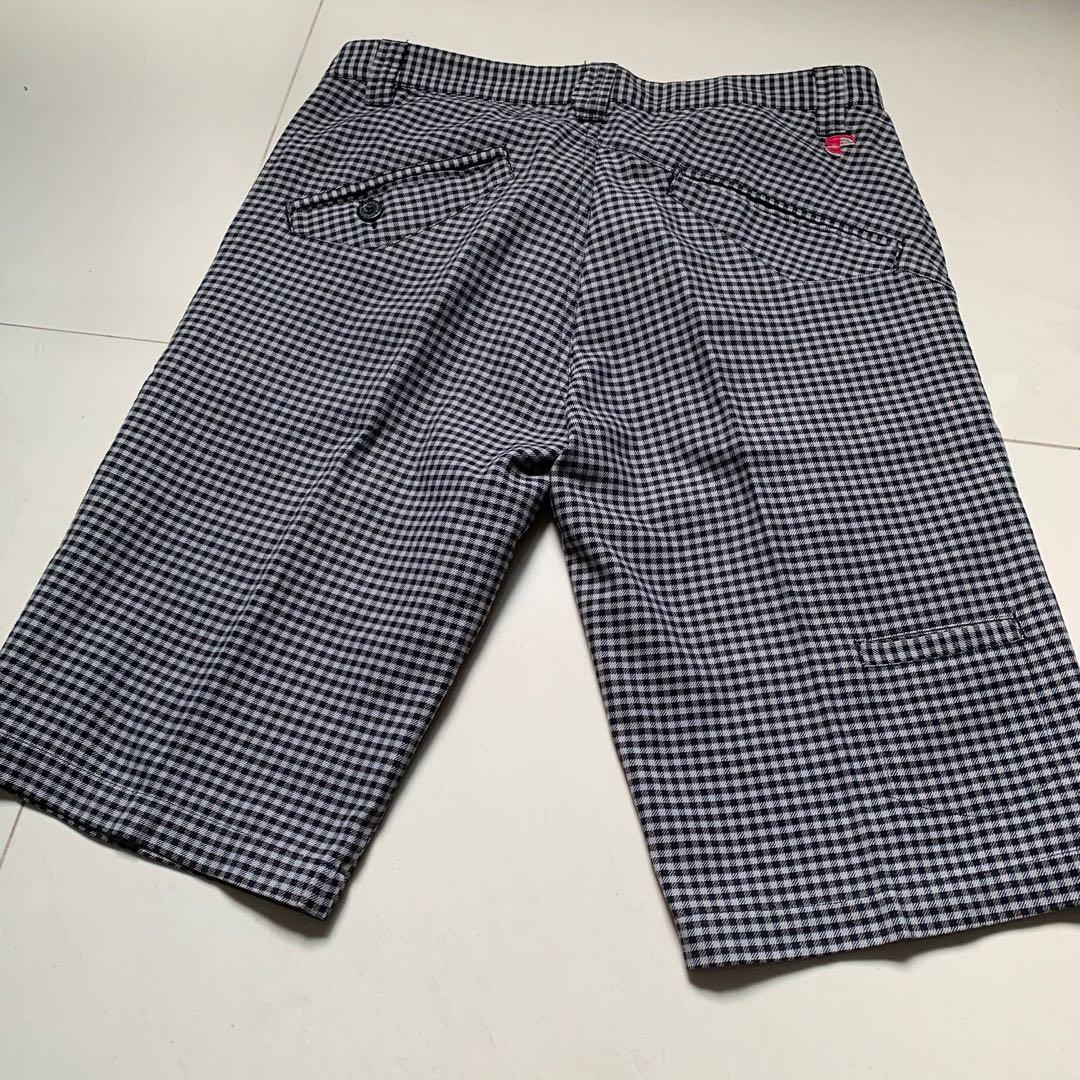 Black White Checkered Pants Berms, Men's Fashion, Bottoms, Trousers on ...