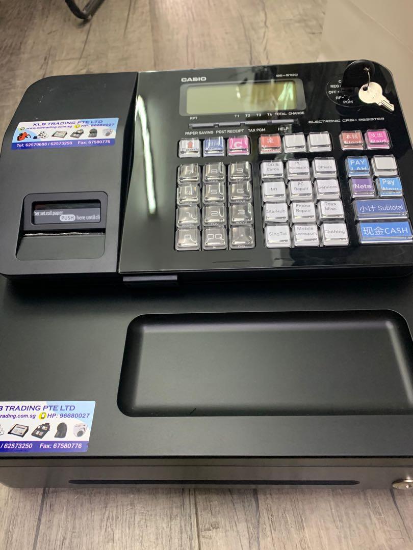 Casio Cash Register SE-S100 Cash Machine Electronic Cashier Machine ...