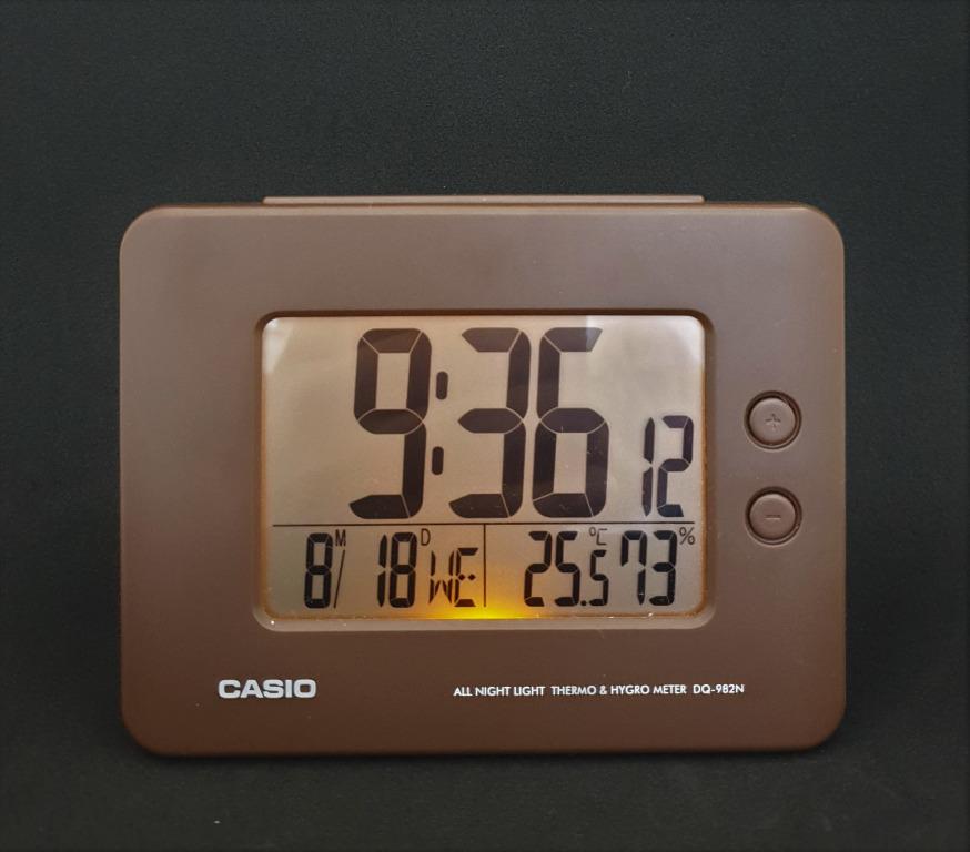 BN Casio Digital Alarm Clock With Auto Night Light, Furniture & Home ...