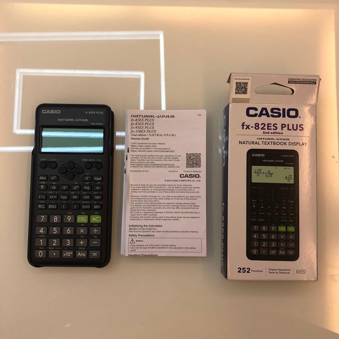 Casio fx-82ES Plus 2nd edition Scientific Calculator, Computers & Tech ...
