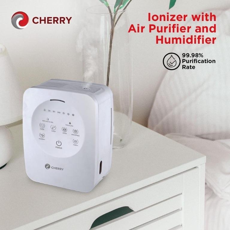 Cherry Ionizer with Air Purifier and Humidifier 3 in 1 4 Stage with ...