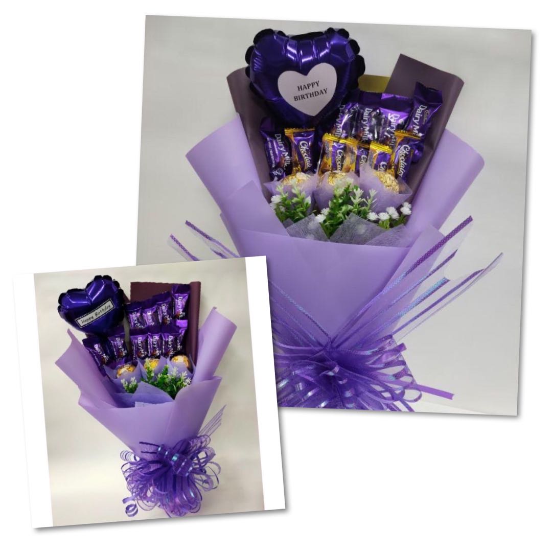Chocolate & Ferraro Rocher Flower Bouquet, Hobbies & Toys, Stationery ...