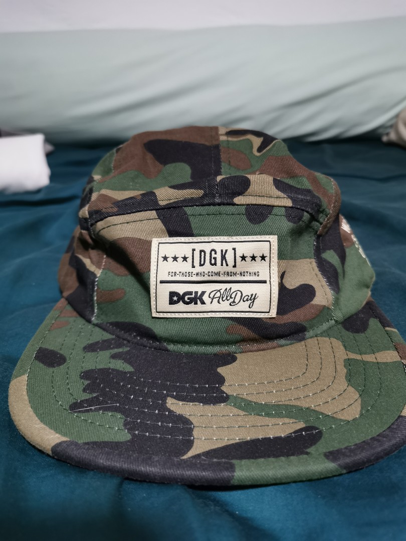 DGK camo 5 panel hat, Men's Fashion, Watches & Accessories, Caps & Hats ...