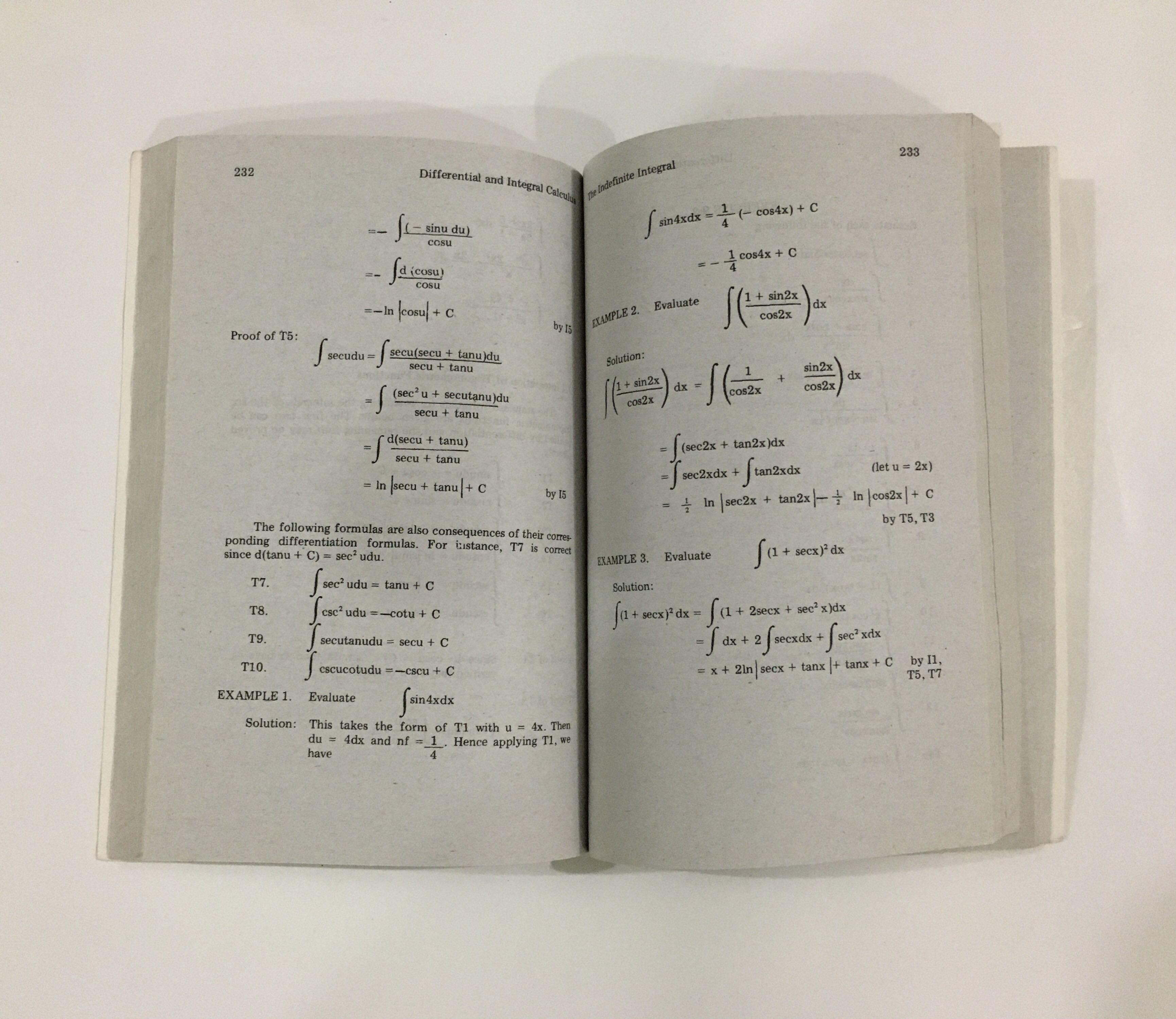 Differential & Integral Calculus by Feliciano and Uy, Hobbies & Toys ...