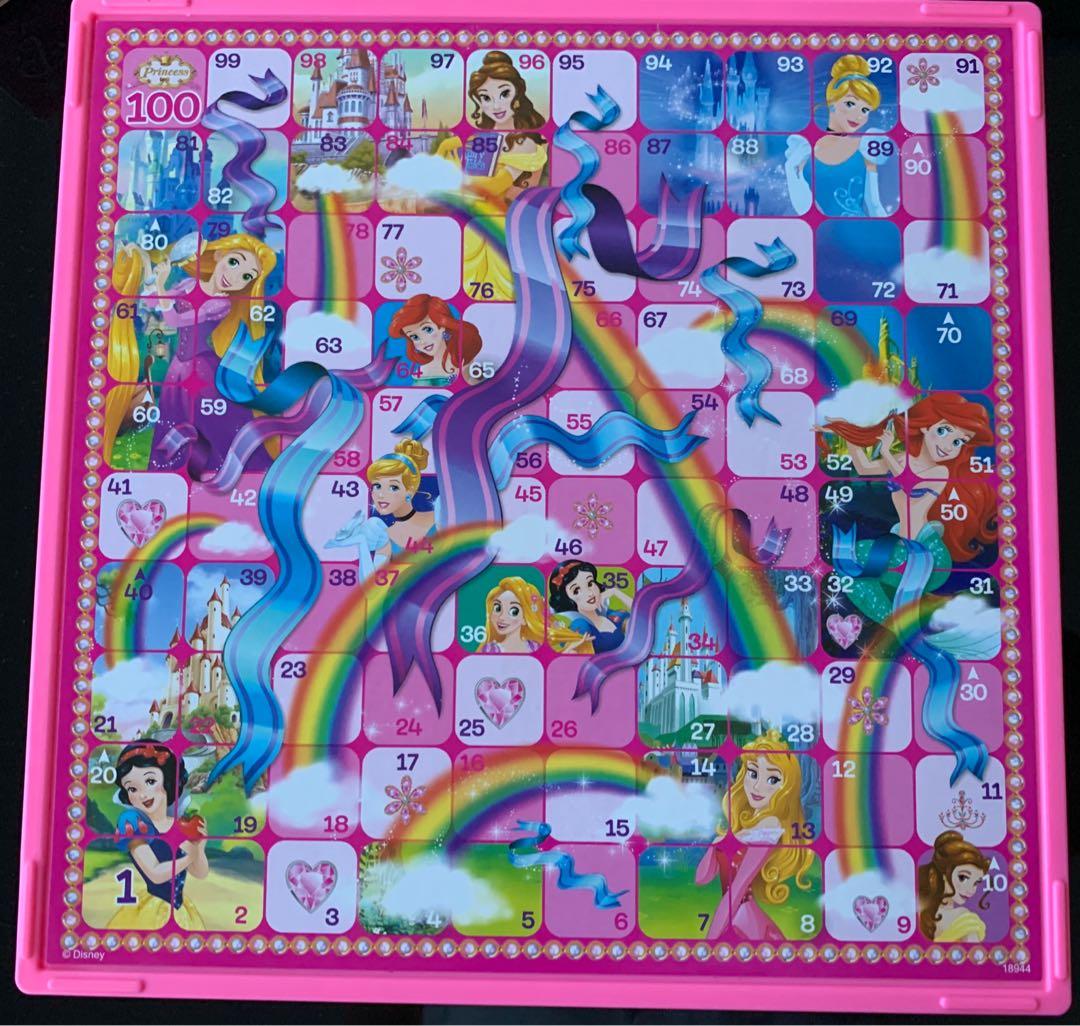 Disney princess 4 in a row and board game, Hobbies & Toys, Toys & Games ...