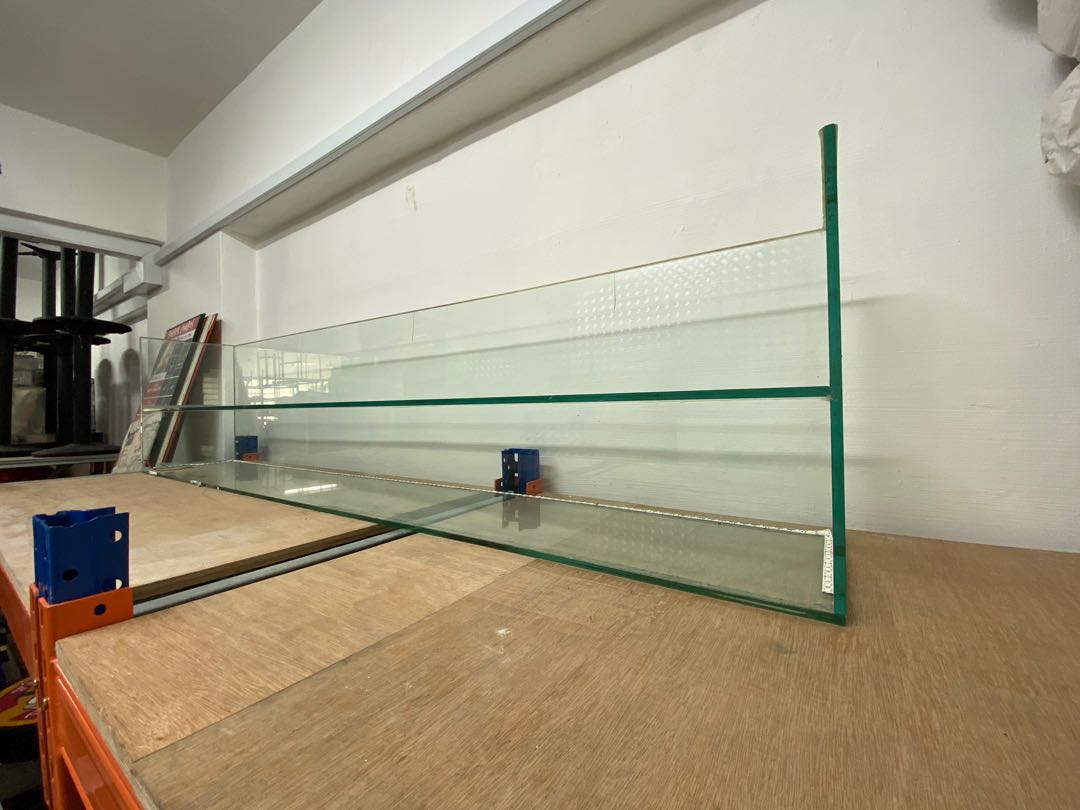 Double Tier 2m Glass Display, Furniture & Home Living, Furniture ...