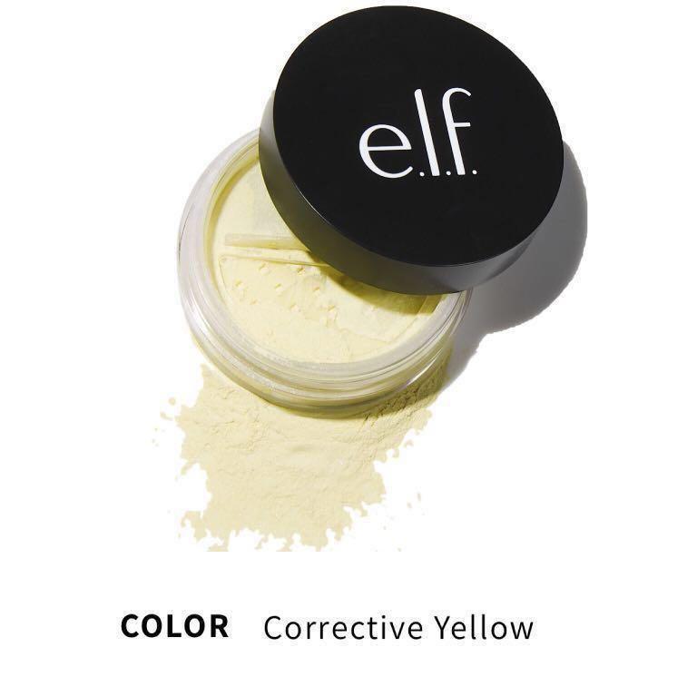 elf Cosmetics Sheer / Corrective Yellow HD Loose Powder, Health ...
