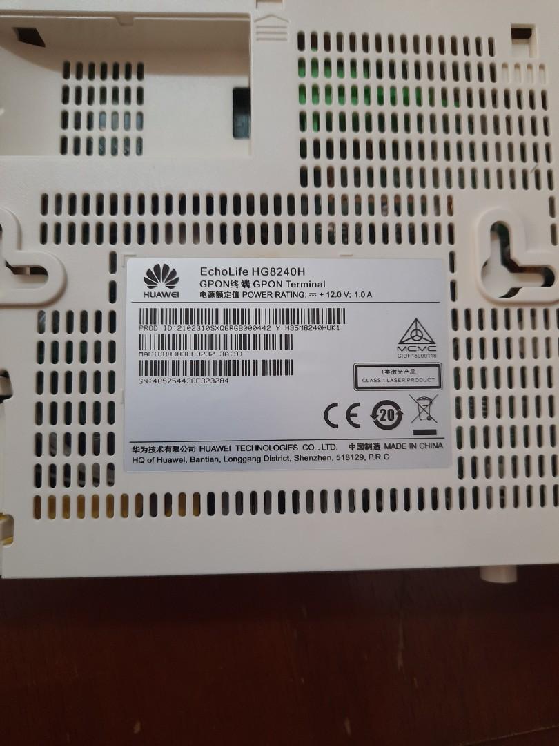 Huawei Echolife Hg H Gpon Terminal Computers Tech Parts Accessories Networking On