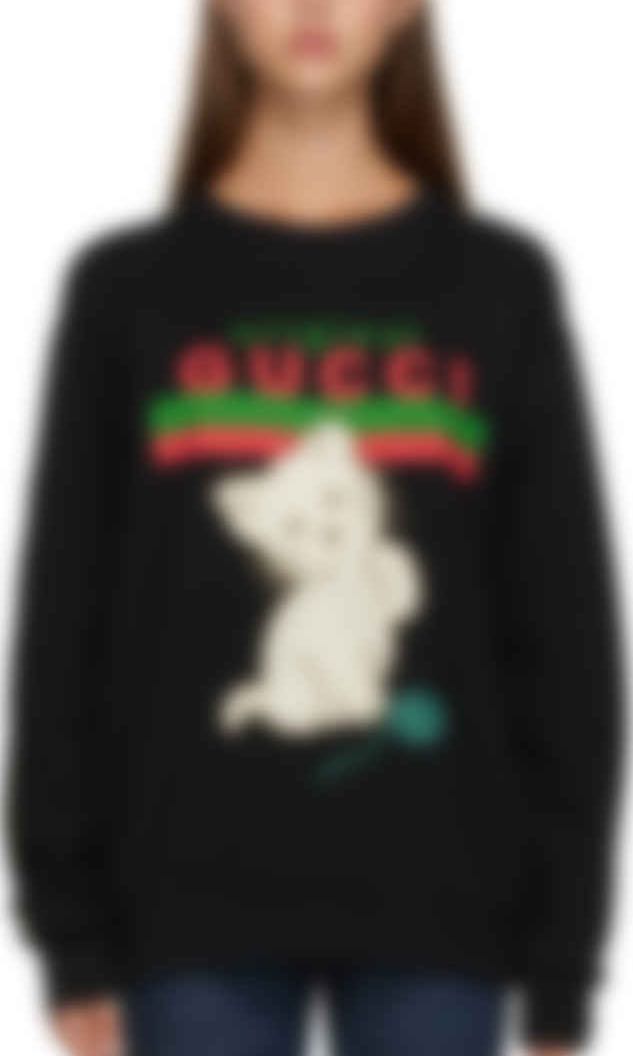 GUCCI 'Original Gucci' Cat Sweater, Women's Fashion, Coats, Jackets and ...