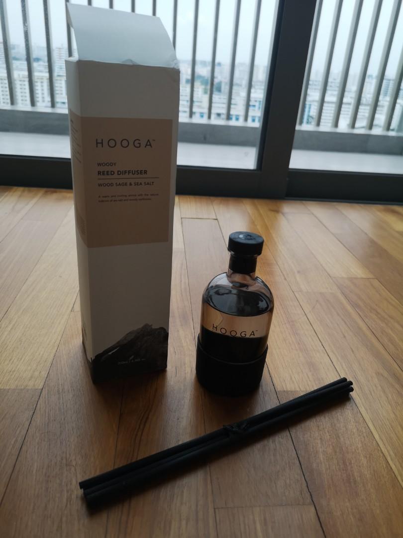 HOOGA Reed diffuser - Wood sage & Sea salt, Furniture & Home Living ...