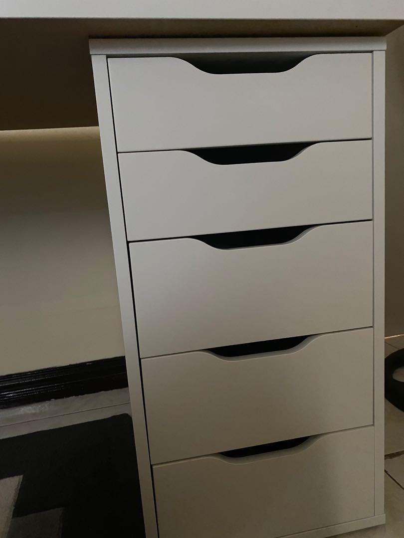 IKEA LINNMON ALEX DESK 120CM, Furniture & Home Living, Furniture ...
