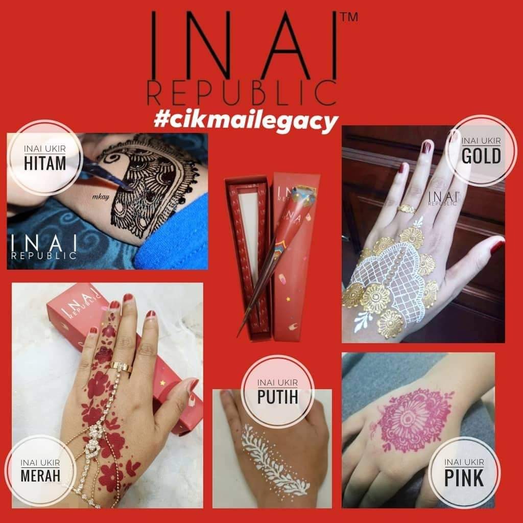 INAI UKIR / INAI PENGANTIN / INAI LUKIS / HENNA CONE / HALAL HENNA ...