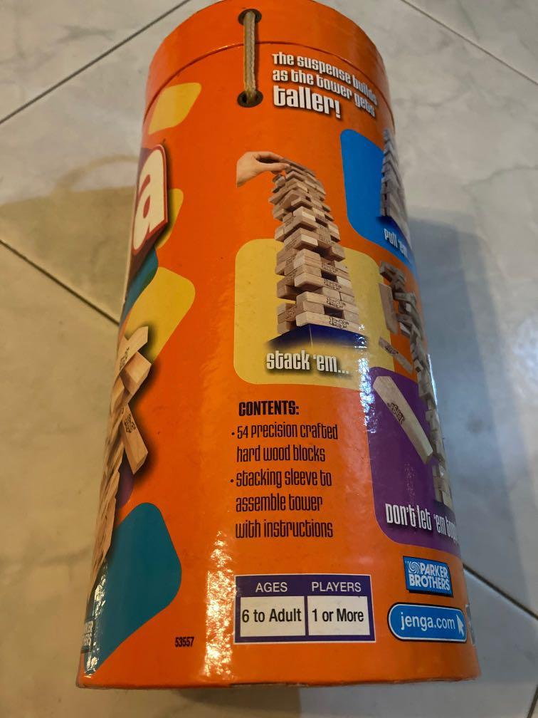 Jenga Tube Pack (Original), Hobbies & Toys, Toys & Games on Carousell