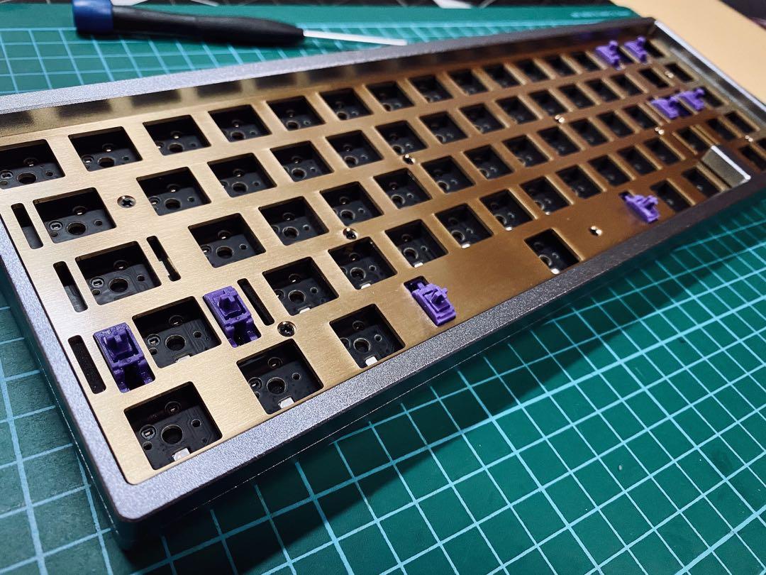 KBD67 V2 MKII Mechanical Keyboard Case with Brass Plate with Hotswap ...