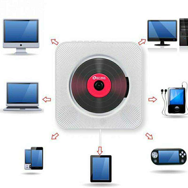 KC-808 Can Create CD Player Wall-Mounted CD Player Bluetooth, Radio ...