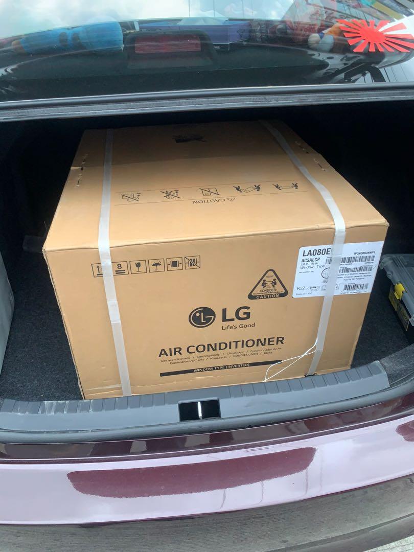LG DUAL INVERTER WINDOW TYPE AIRCON la100ec la080ec la150ec la200ec ...