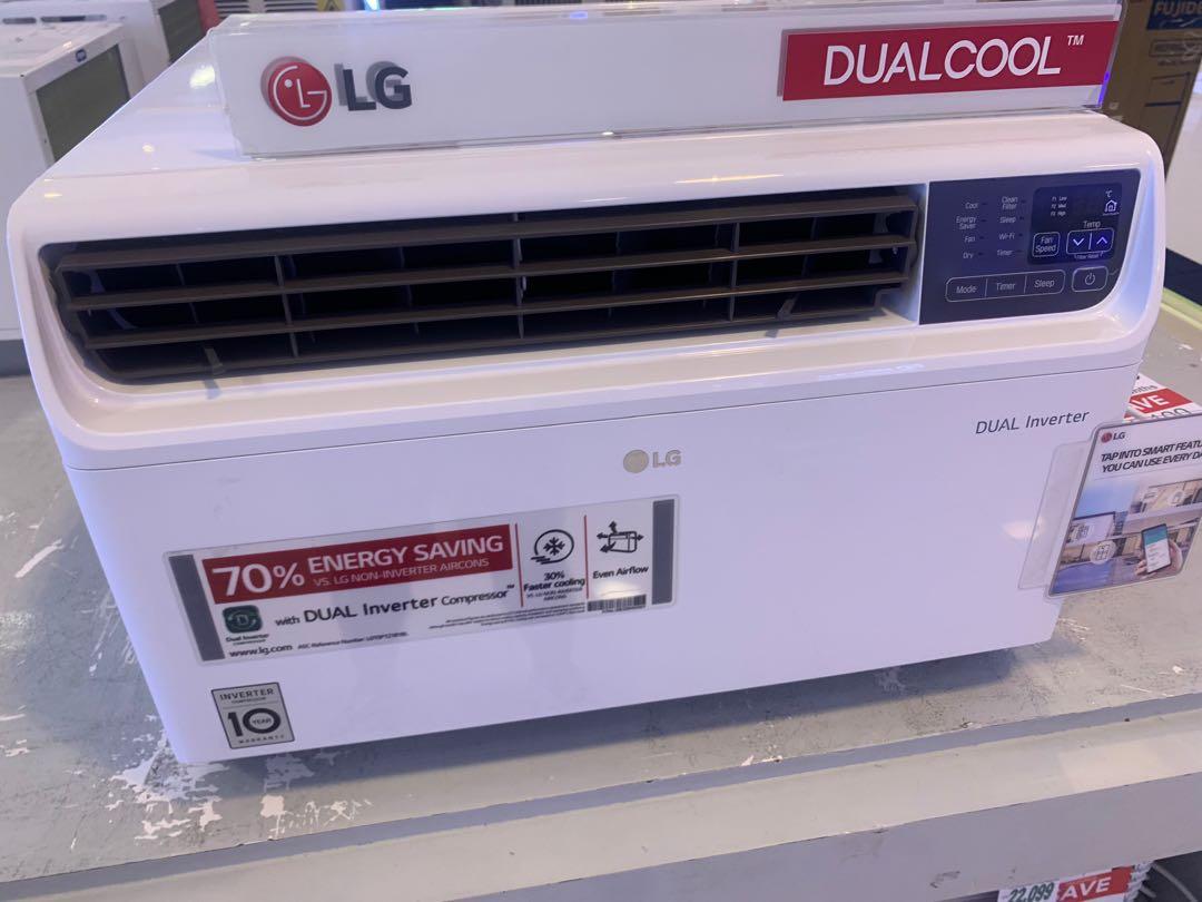 LG DUAL INVERTER WINDOW TYPE AIRCON la100ec la080ec la150ec la200ec ...