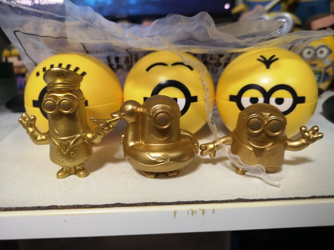 McDonald's gold minion, Hobbies & Toys, Toys & Games on Carousell