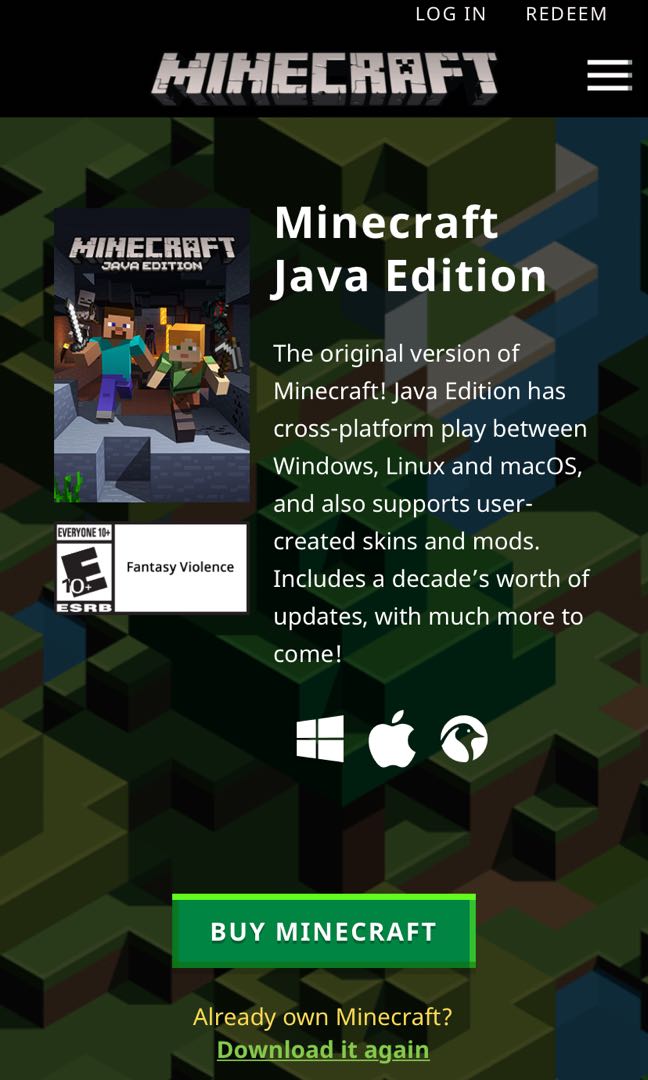 Minecraft Java Edition, Video Gaming, Video Games, Xbox on Carousell