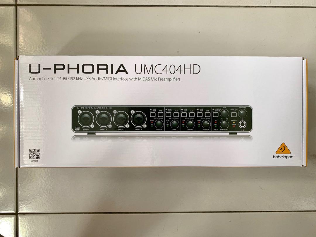 New Behringer U-Phoria UMC404HD USB Audio Interface, Audio, Other Audio ...