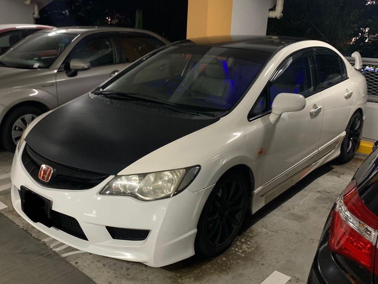 Modded Honda Civic 1.6M FD4 manual Type R bodykit Drift Racing Exhaust ...