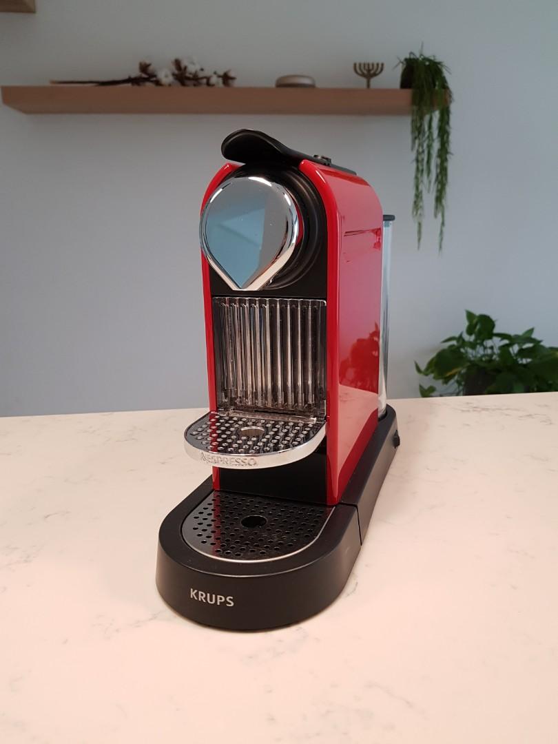 Nespresso Krups Coffee Machine (Red), TV & Home Appliances, Kitchen ...