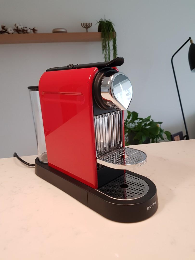 Nespresso Krups Coffee Machine (Red), TV & Home Appliances, Kitchen ...