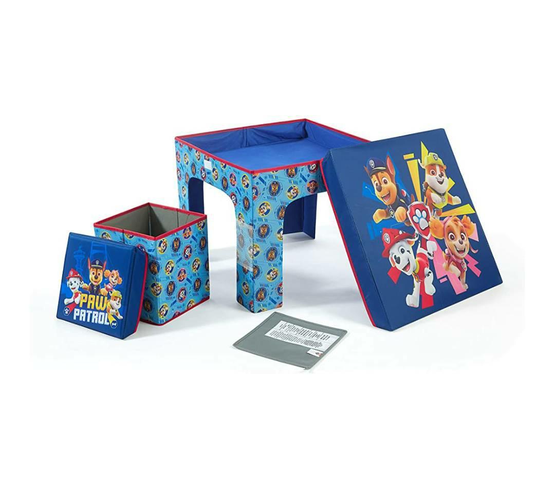 Nick Jr. Paw Patrol 3 Piece Collapsible Set with Storage Table and 2 ...