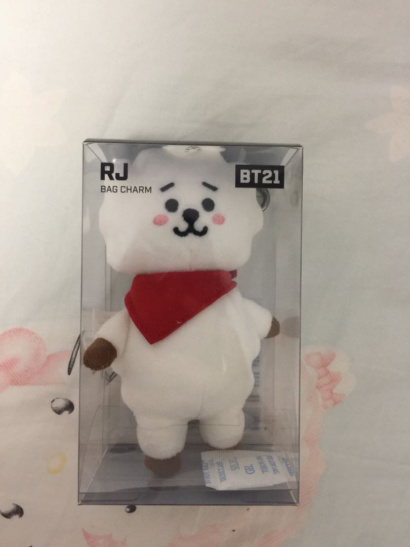 Official BTS BT21 RJ bag charm , Hobbies & Toys, Memorabilia ...