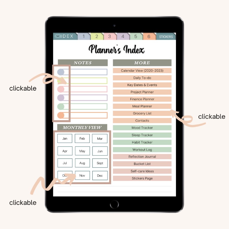 Pastel-Themed Digital Planner, Computers & Tech, Office & Business ...