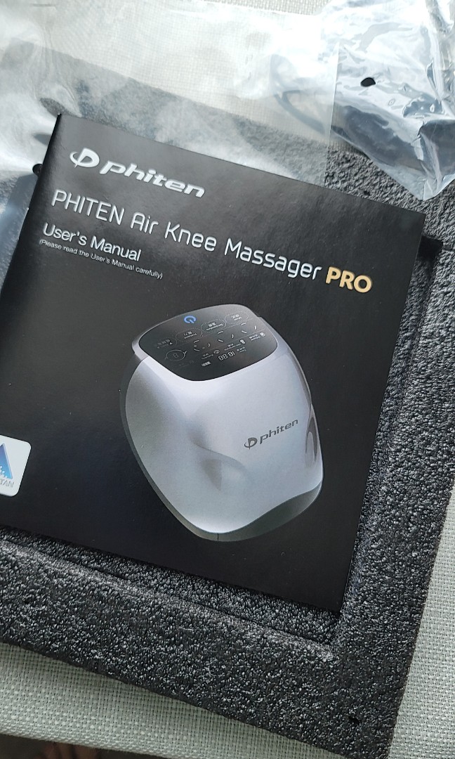 Phiten air knee massager PRO, 健康及營養食用品, 按摩紓緩用品 - Carousell