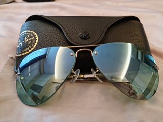 Ray Ban rimless Aviator Sunglasses (RB3449), Men's Fashion, Watches ...