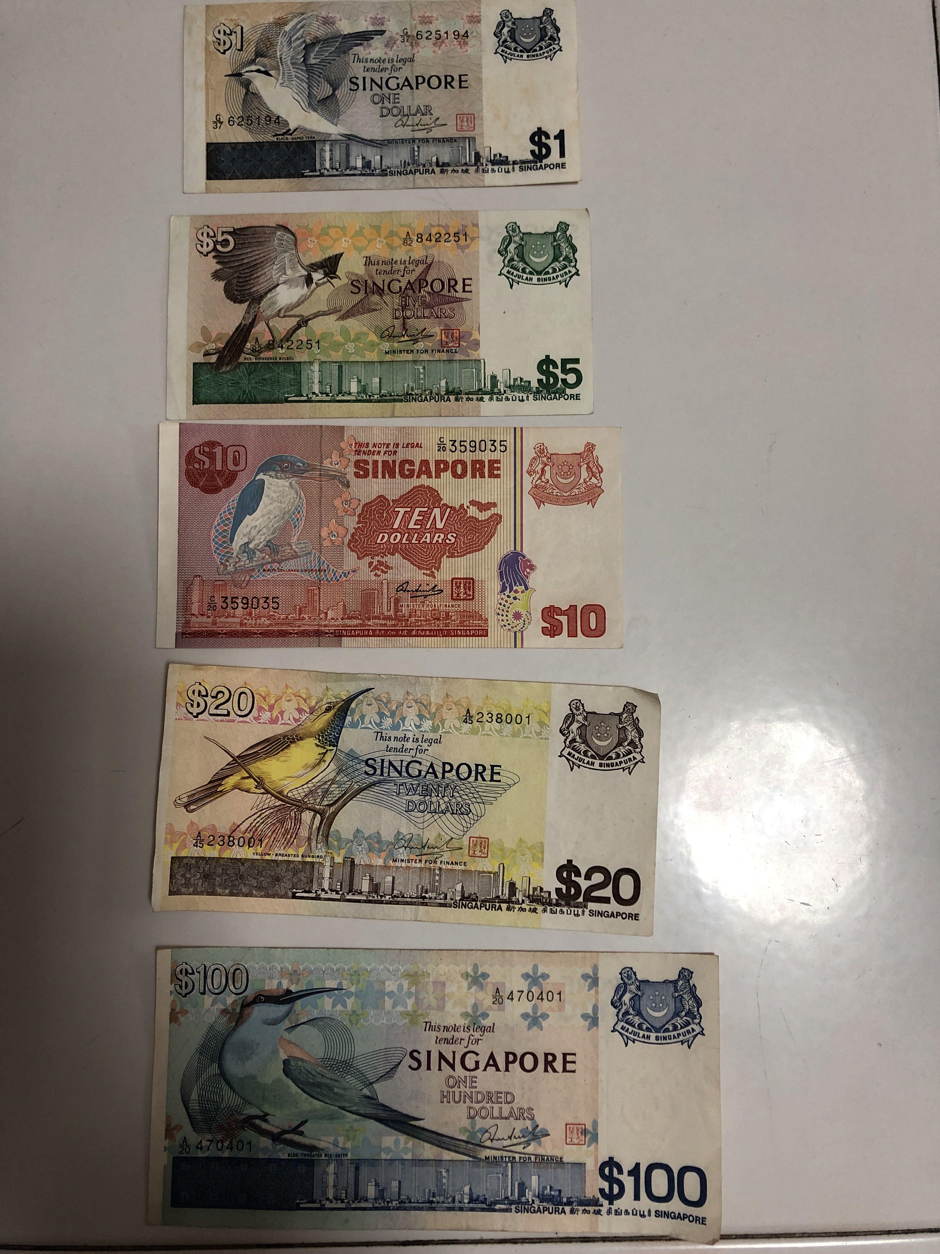 Singapore old notes, Hobbies & Toys, Memorabilia & Collectibles ...