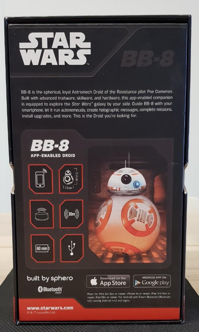Sphero Star Wars BB-8 Robot >> APP ENABLED DROID, Hobbies & Toys, Toys ...