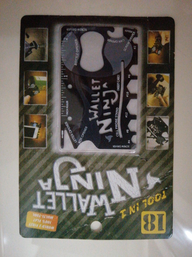 Wallet Ninja 18-in-1 Pocket Multitool, Everything Else on Carousell