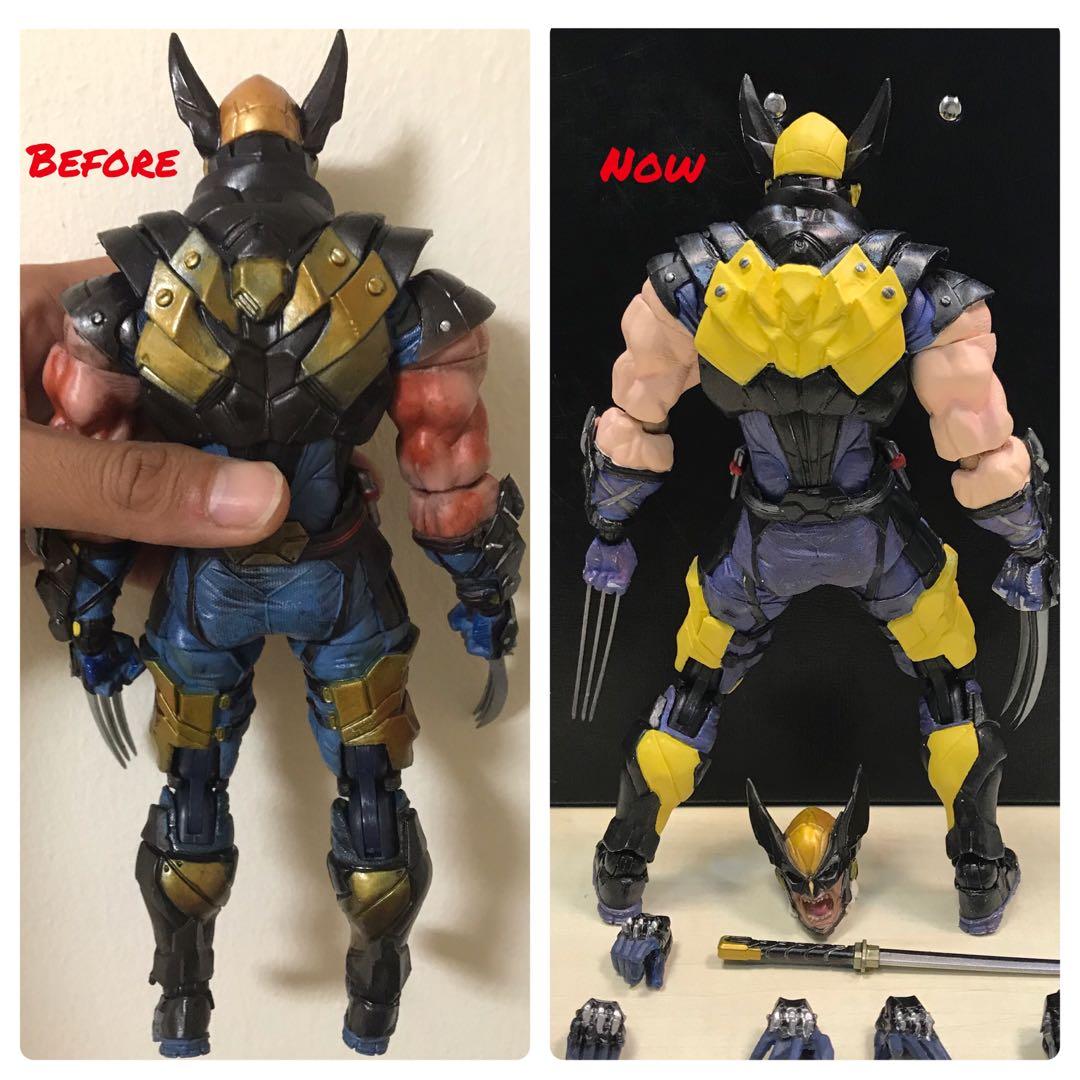 Wolverine Marvel Universe Variant Playarts Kai (Repainted - Bootleg ...
