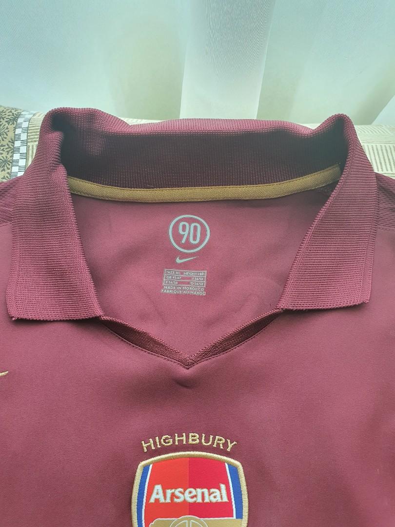 Authentic Arsenal 05/06 Nike Jersey with EPL Patch & EPL Font & Number ...