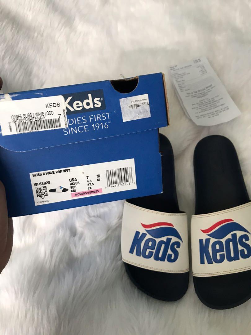 Authentic Keds slides, Women's Fashion, Footwear, Flats & Sandals on ...