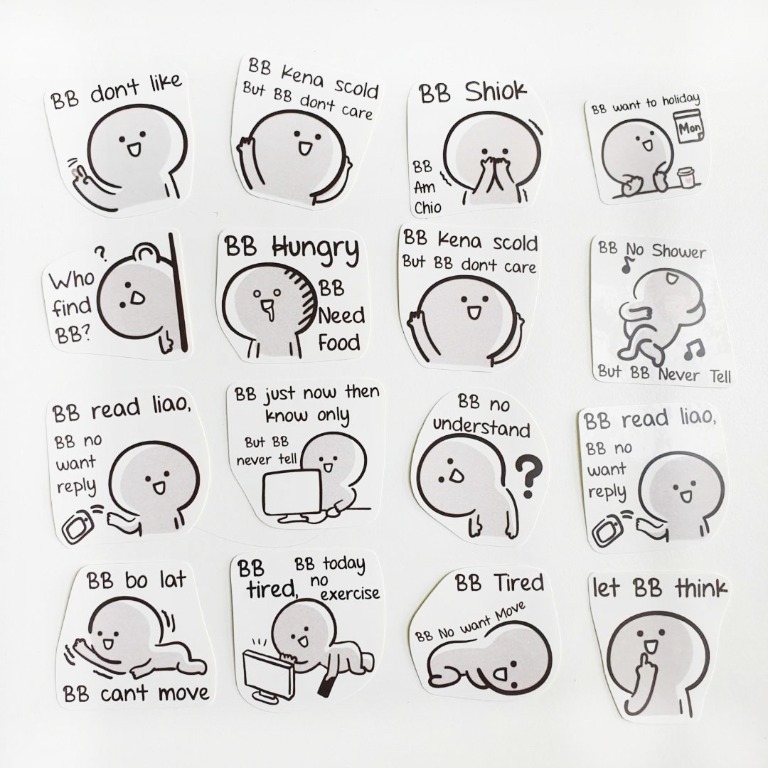 Bb Never Tell Telegram Stickers, Hobbies & Toys, Stationery & Craft ...