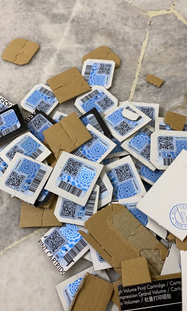 Beli sticker/hologram sticker dan toner cartridge yang nak lupus/exp ...