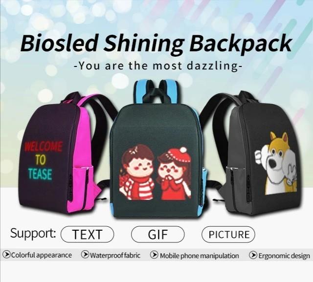 BIOSLED B-SHINING LED Backpack, Men's Fashion, Bags, Backpacks on Carousell