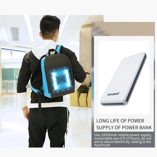 BIOSLED B-SHINING LED Backpack, Men's Fashion, Bags, Backpacks on Carousell