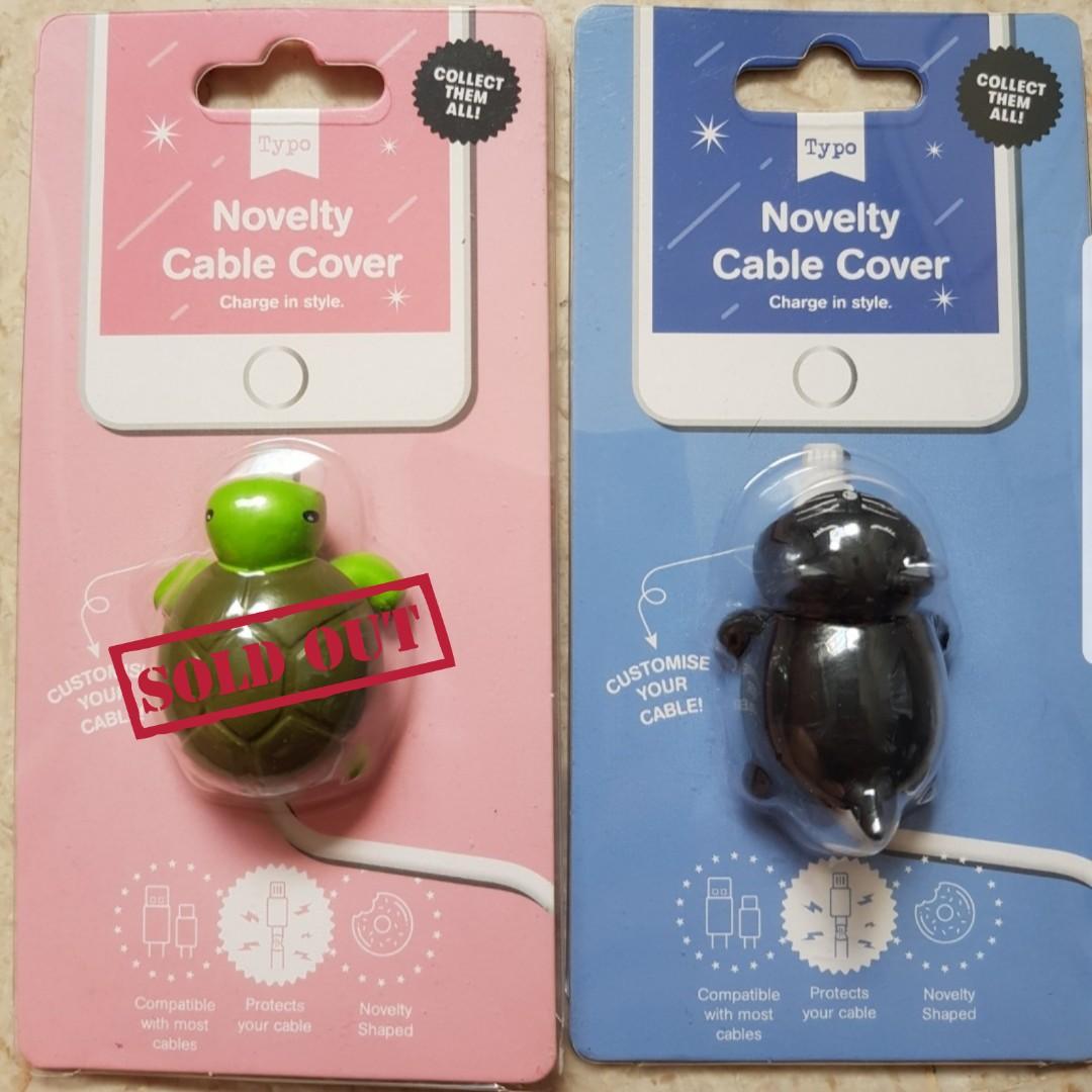 (BNIP) Typo Cable Bites/ Cable Cover (Cat & Turtle) (FREE Normal Mail ...