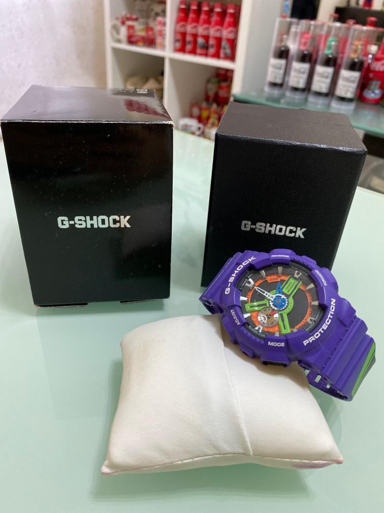 Casio G SHOCK x "EVANGELION" NERV Limited GA-110EV, Men's Fashion, Watches & Accessories ...